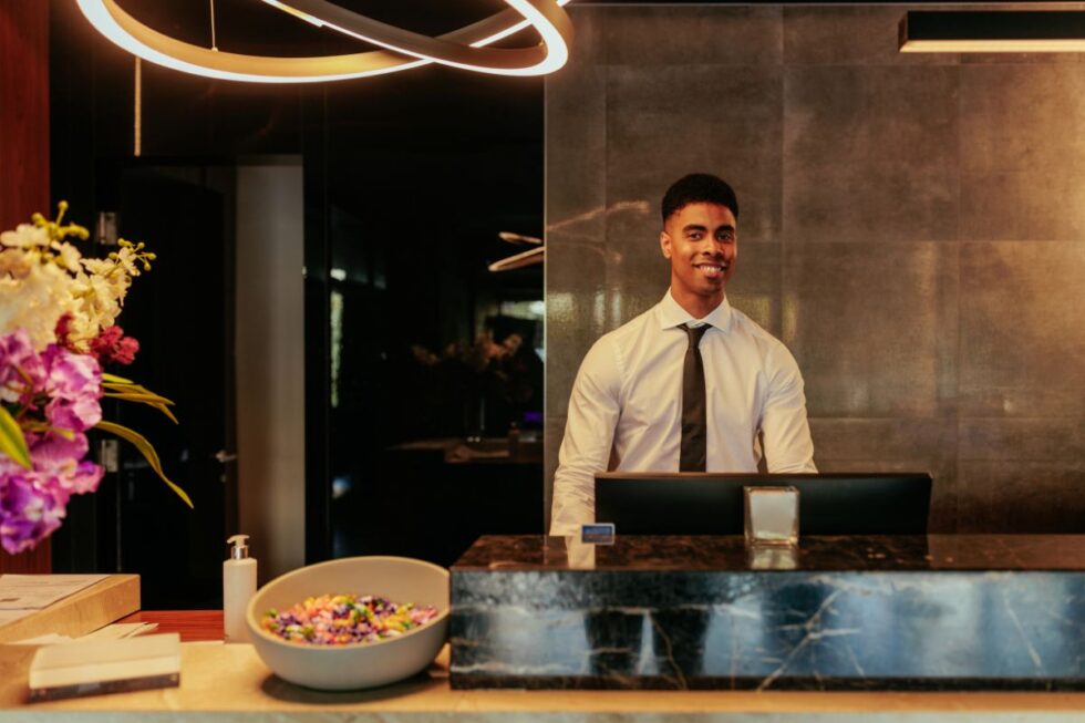 Standing Reception Counter: Office Design Solutions